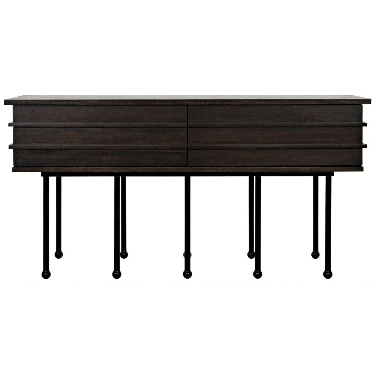 Noir Furniture | Oliver Console, Ebony Walnut