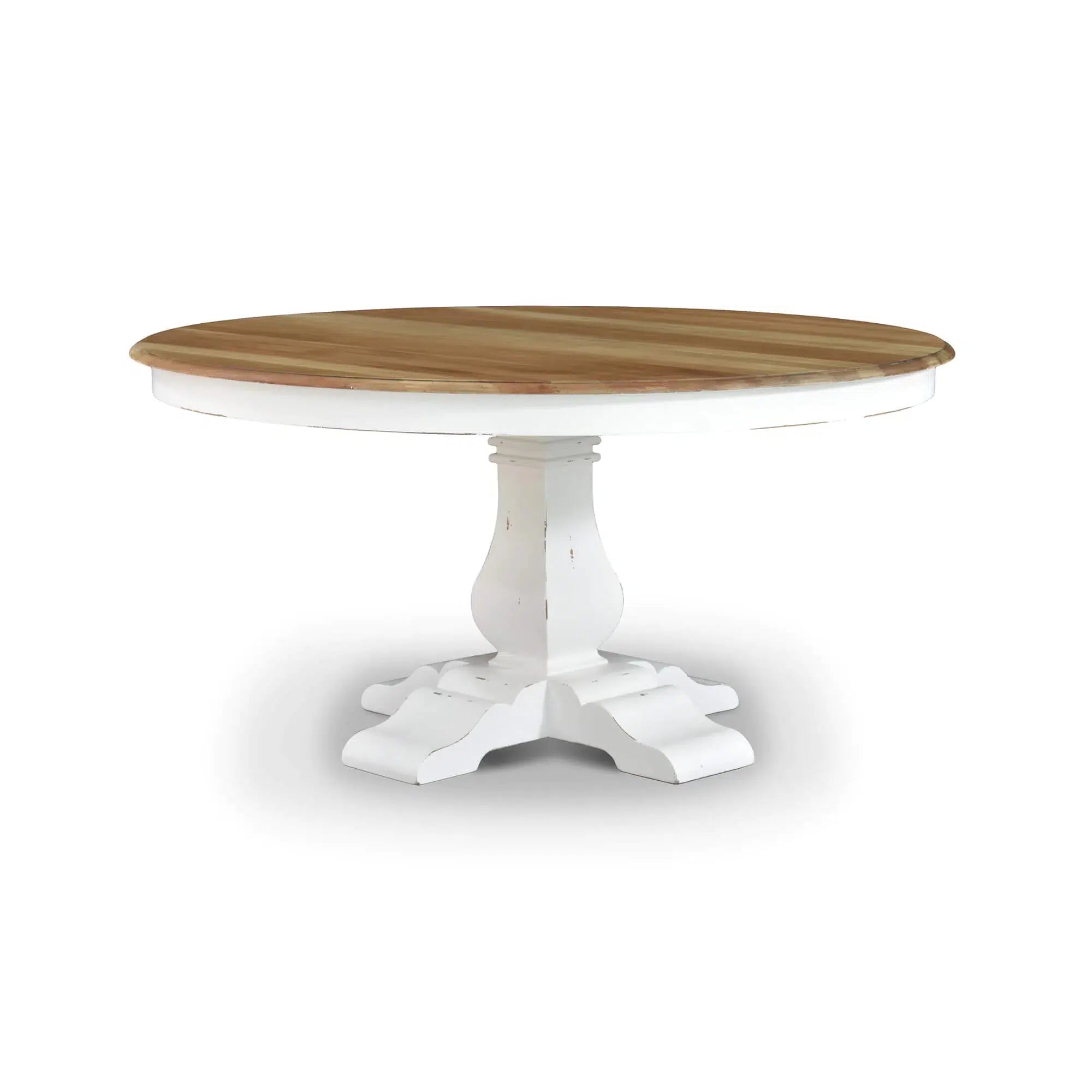 Trestle Round Dining Table 60" | Bramble