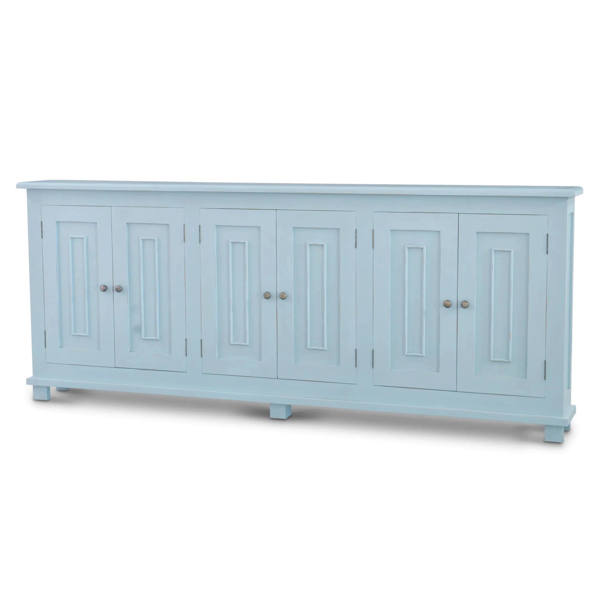 Osborne Narrow Sideboard in Ocean Blue Blue Hand Home
