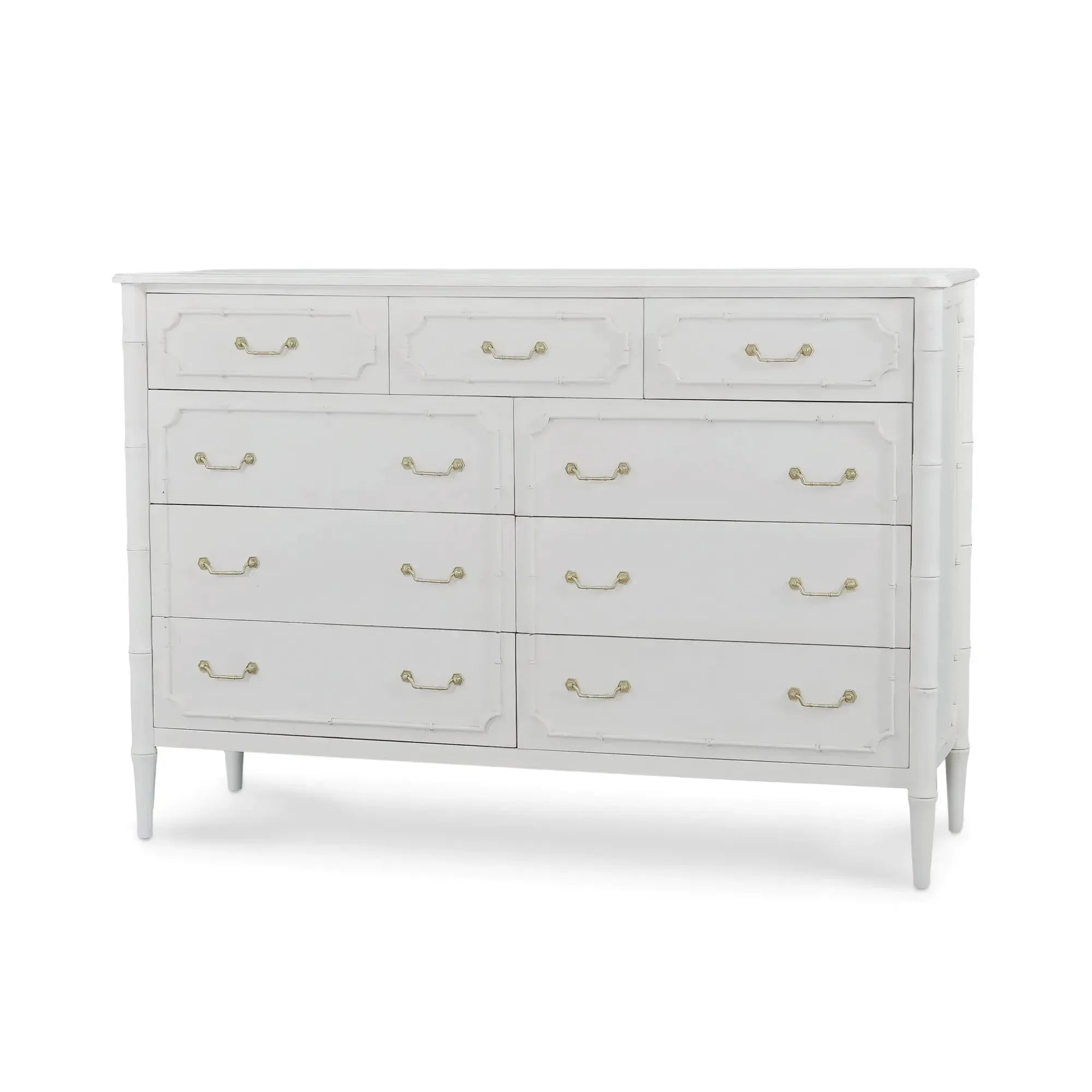 Bramble Chelsea Large 9 Drawer Dresser in Architectural White