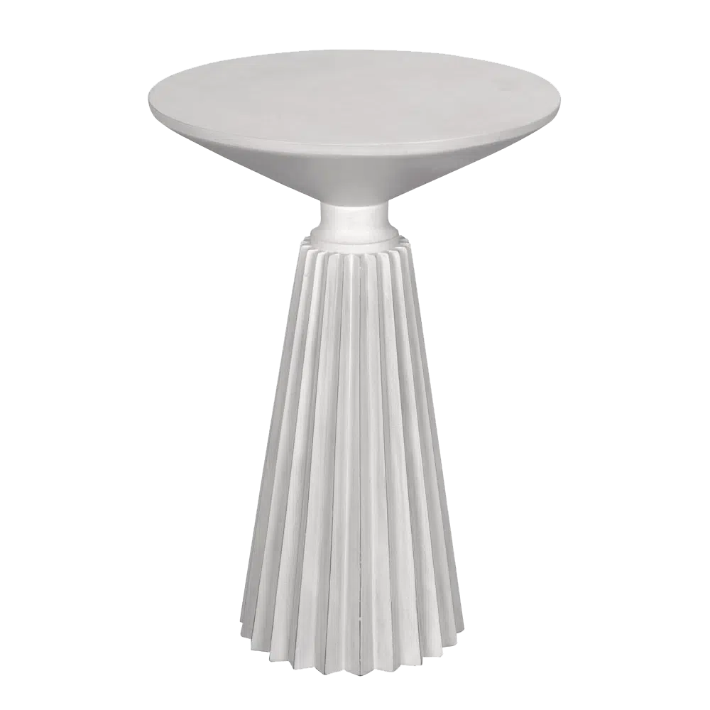 Orson Side Table, White Wash | Noir Furniture