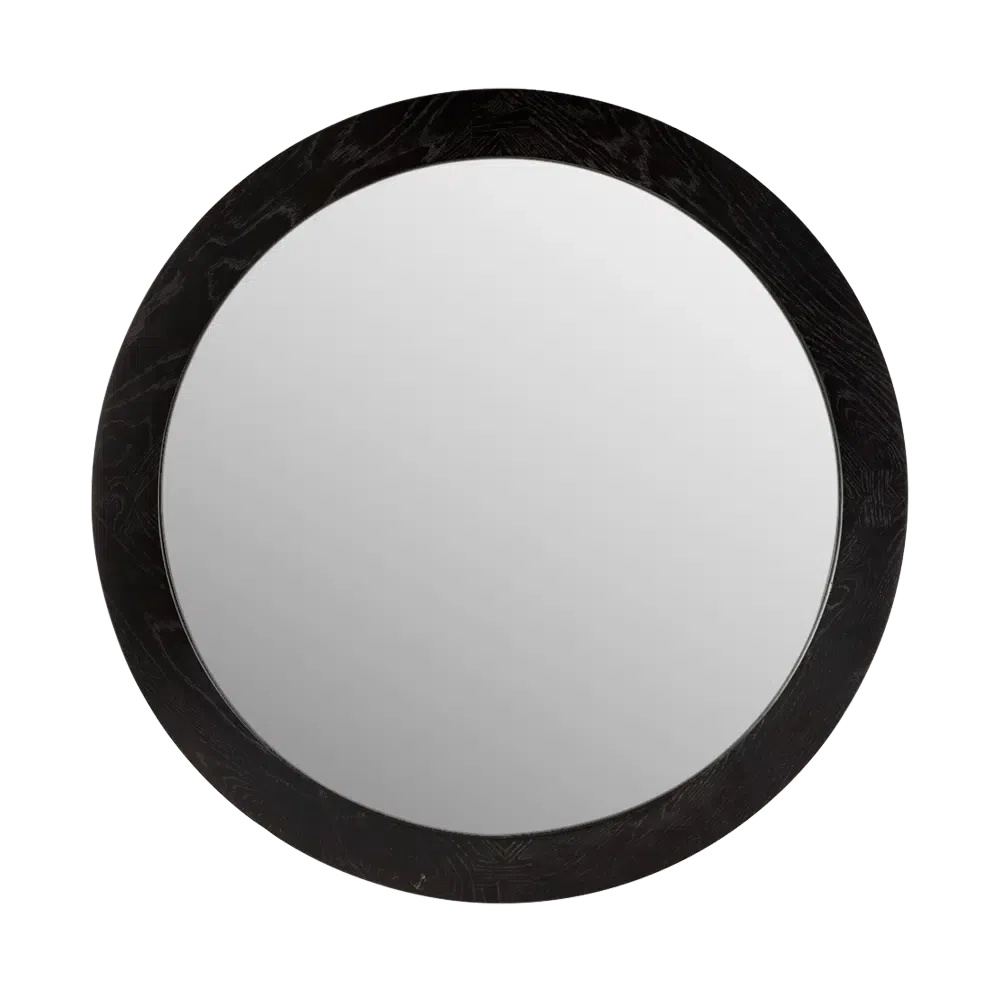 Luke Mirror, Ro, Medium, Black - 36X0.75X36