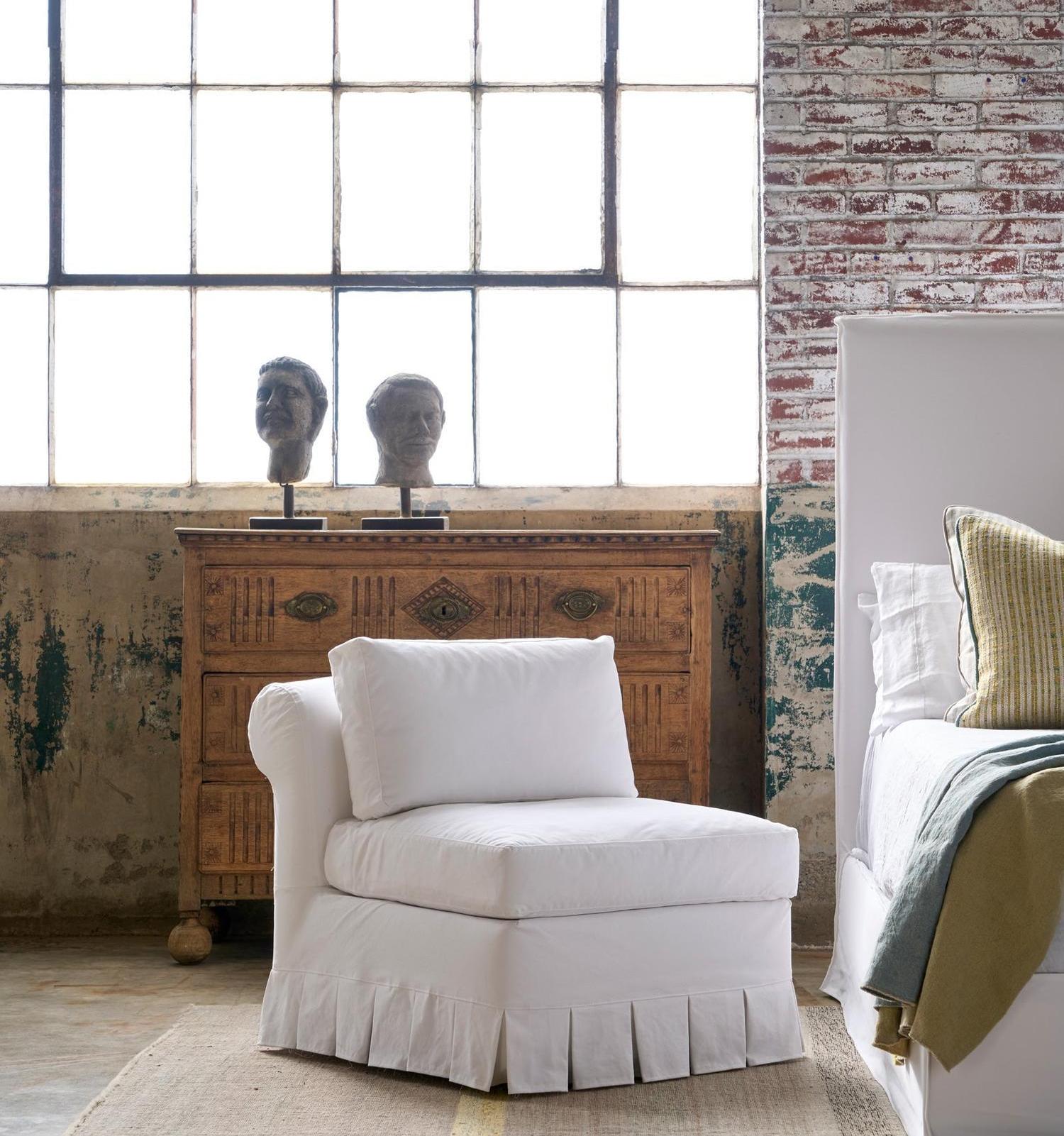 Victoria Armless Chair Handcrafted in USA - Cisco Home