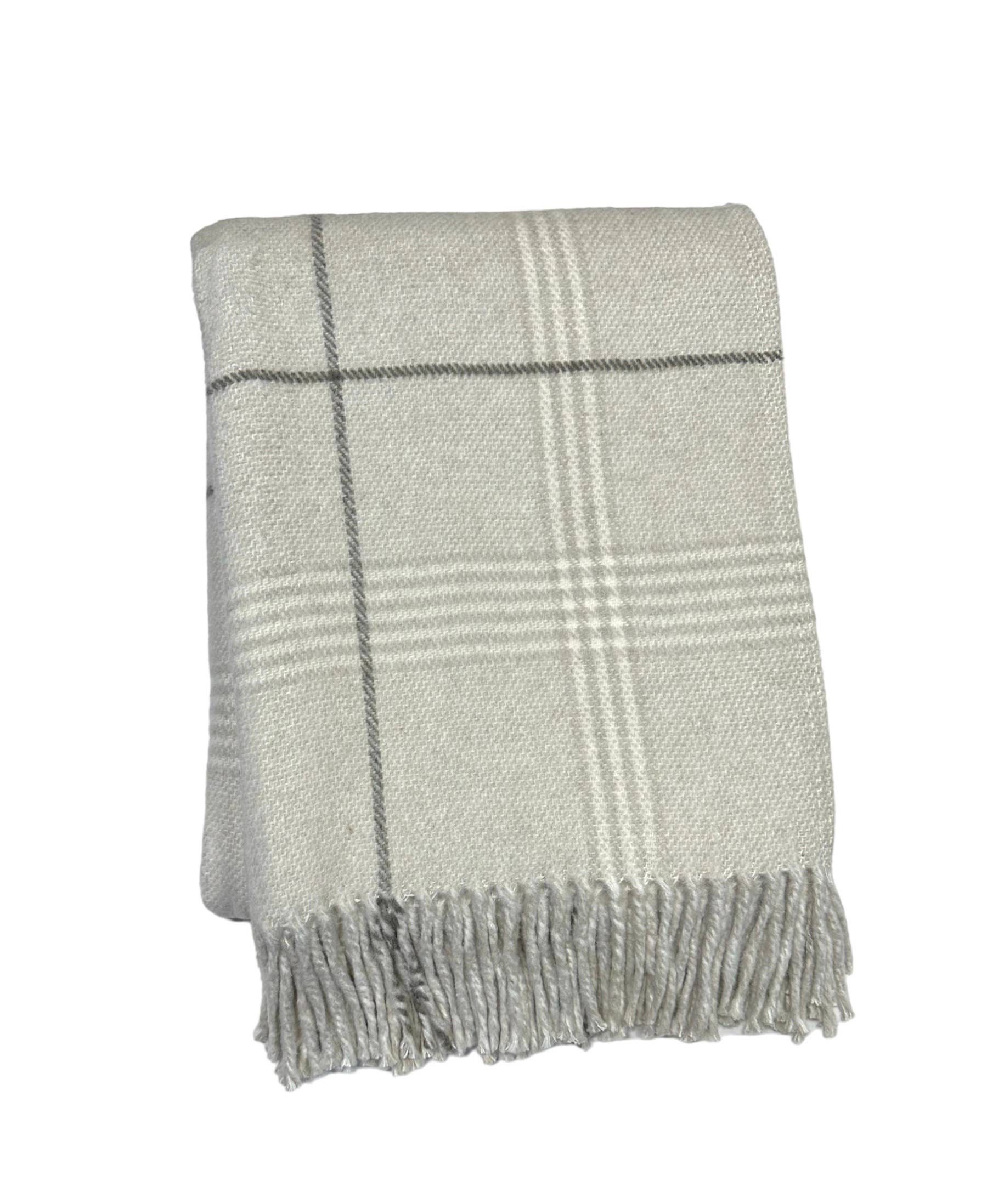 408 - Windowpane Plaid Throw
