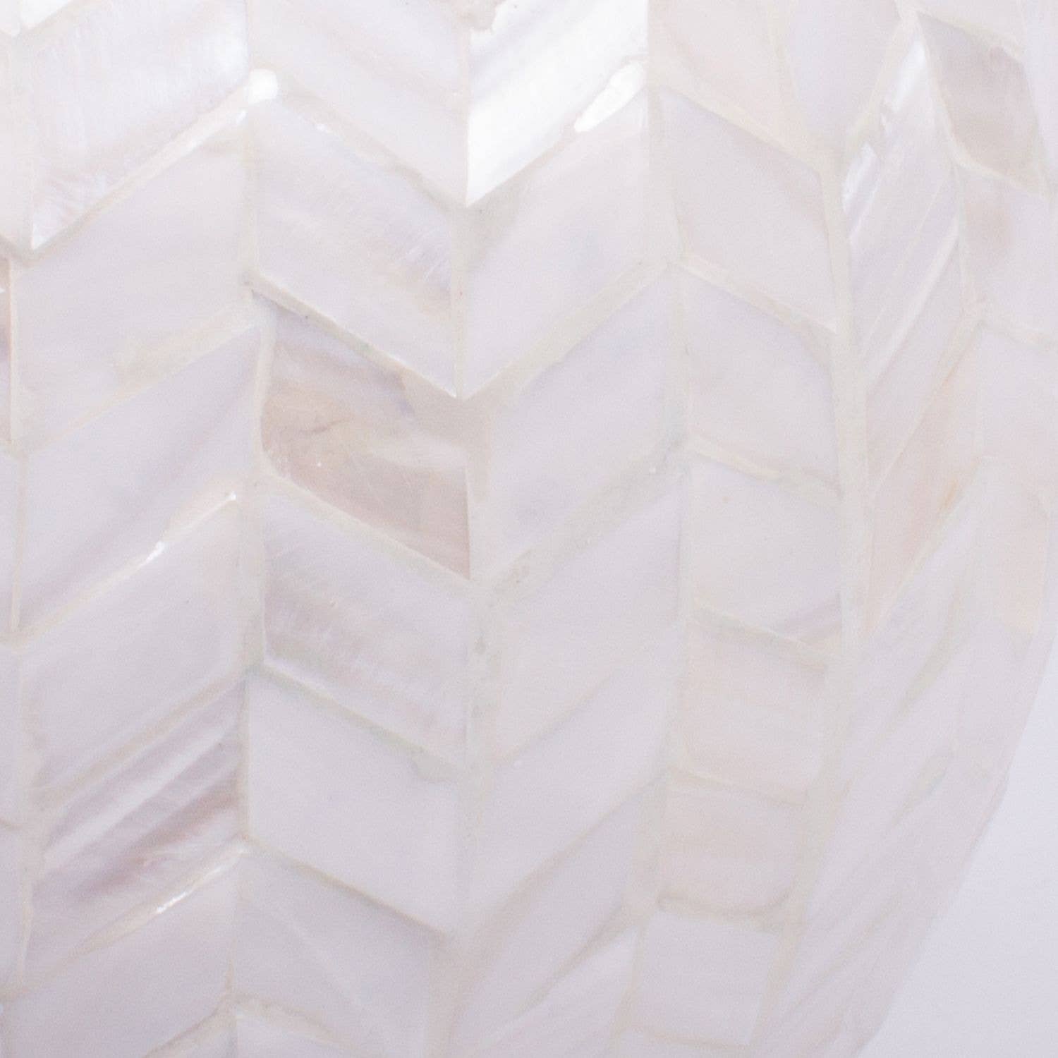 Chevron Mother of Pearl Table Lamp