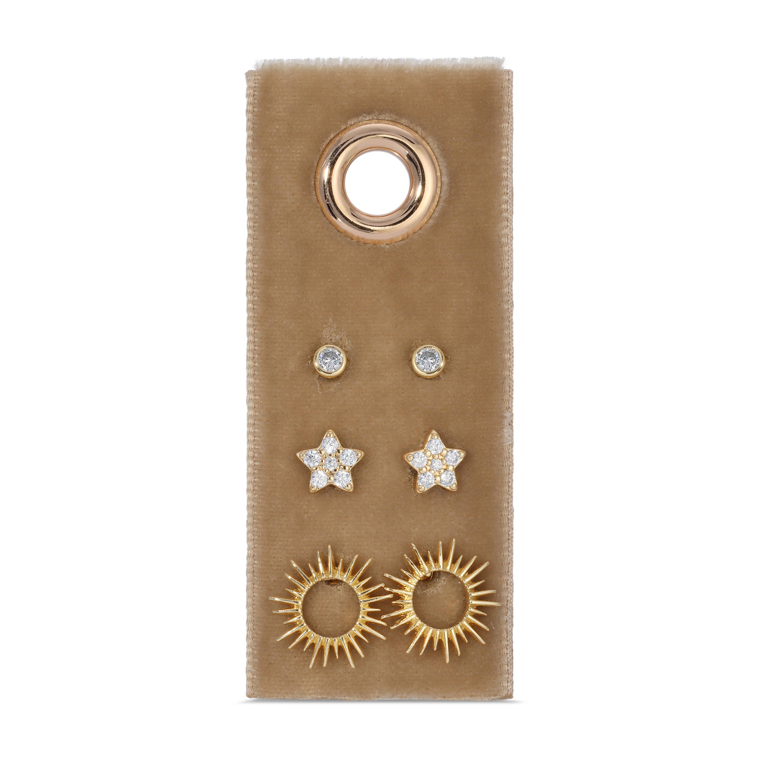 Flower Velvet Stud Gift Set