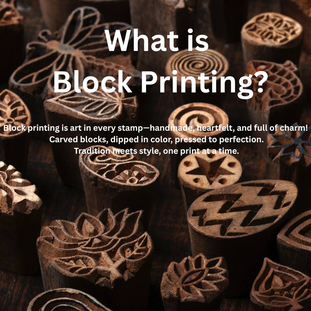 Unique Block Print Linen Blend Cushion Cover - Chaupath