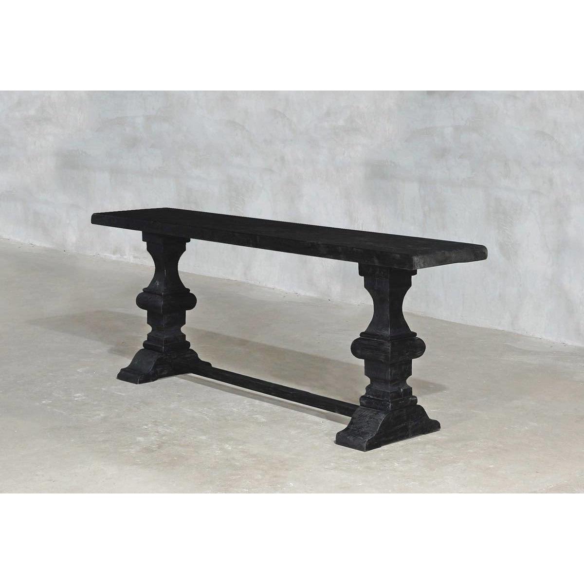 Reclaimed Elm Console - Rail Legs w/ Center Beam | Shop and Earn Points ...