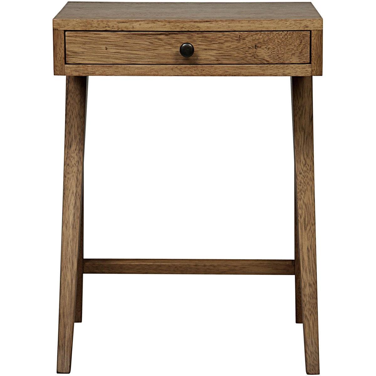 Peter Side Table, Dark Walnut by Noir - Blue Hand Home